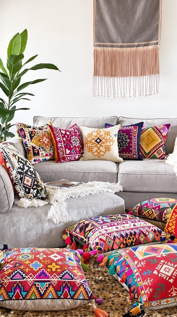 11 Stunning Boho Living Room Ideas Featuring a Grey Couch