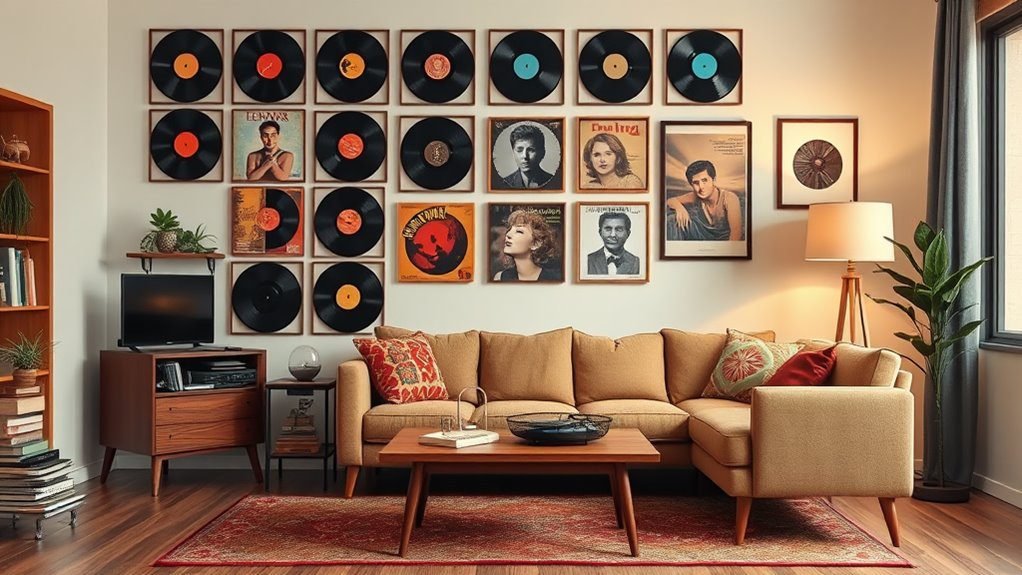 10 Vinyl Record Decor Ideas for a Retro Living Room Vibe