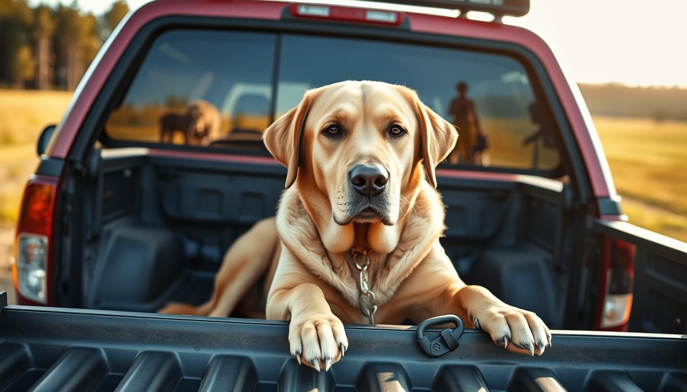 How to Get a Big Dog in a Truck