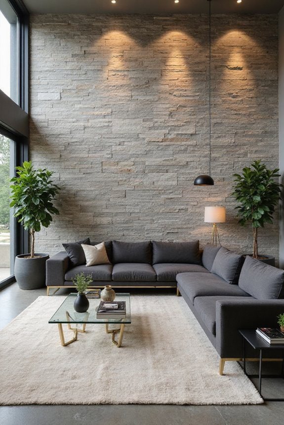 12 Sleek & Stylish Modern Living Room Wall Design Ideas